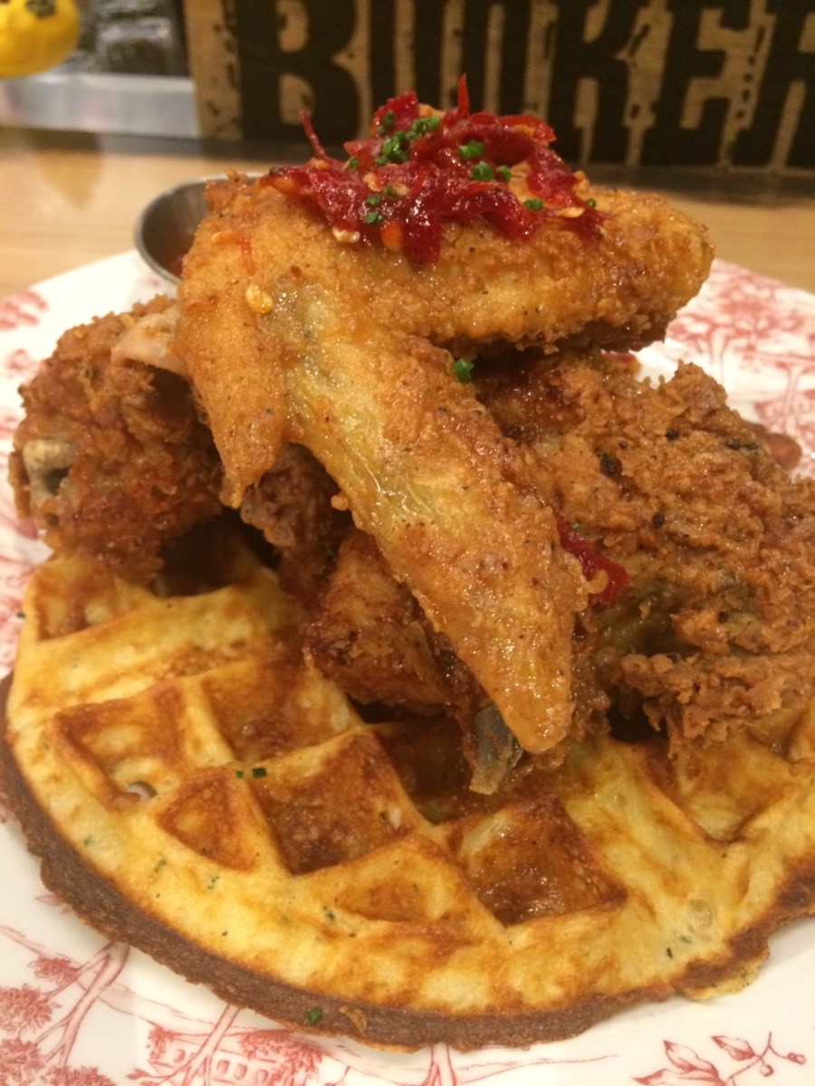 Southern Kin Cook House in Boston for some Fantastic Chicken and Waffles