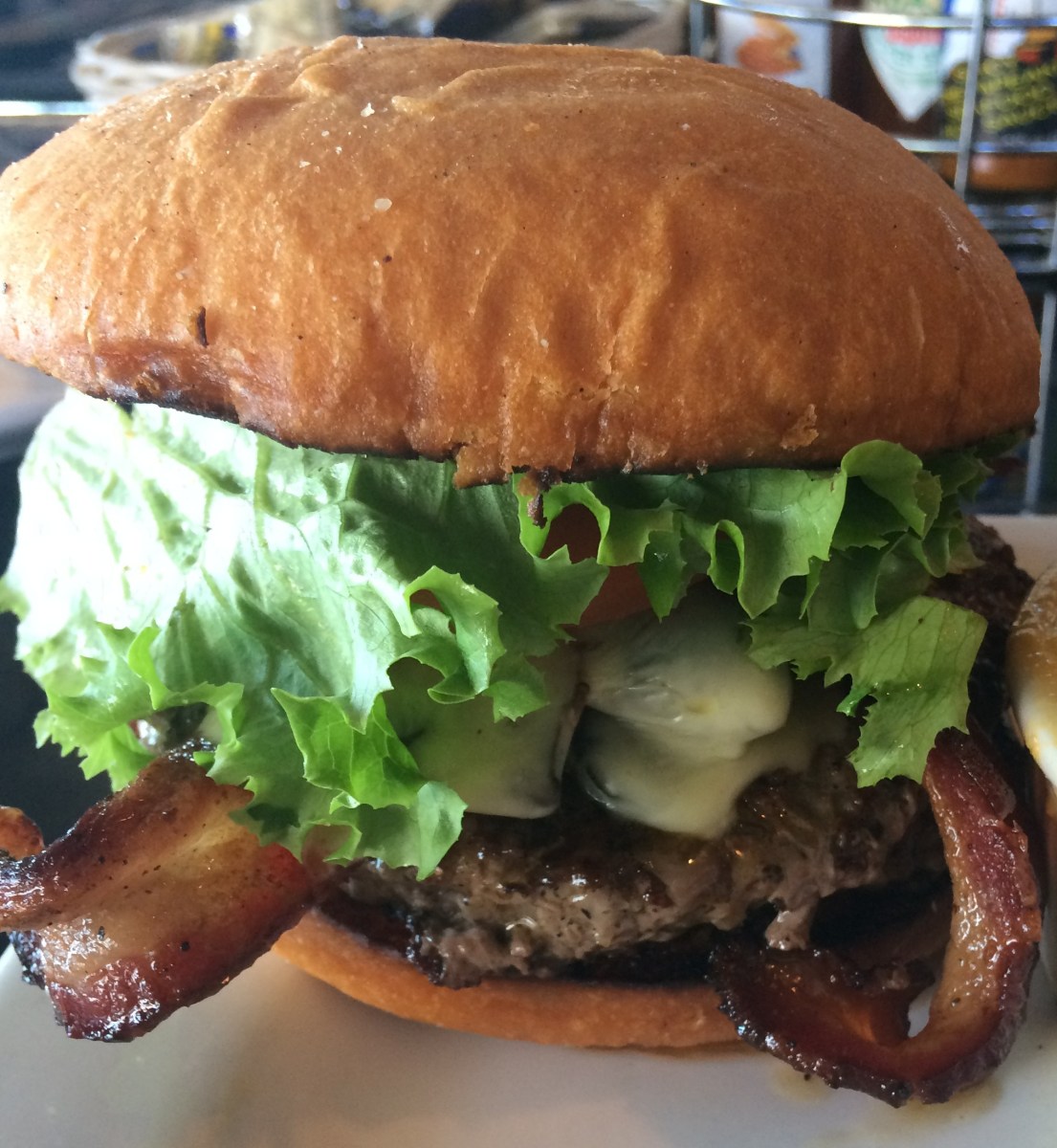 The Perfect Storm Burger at Full Moon Oyster Bar