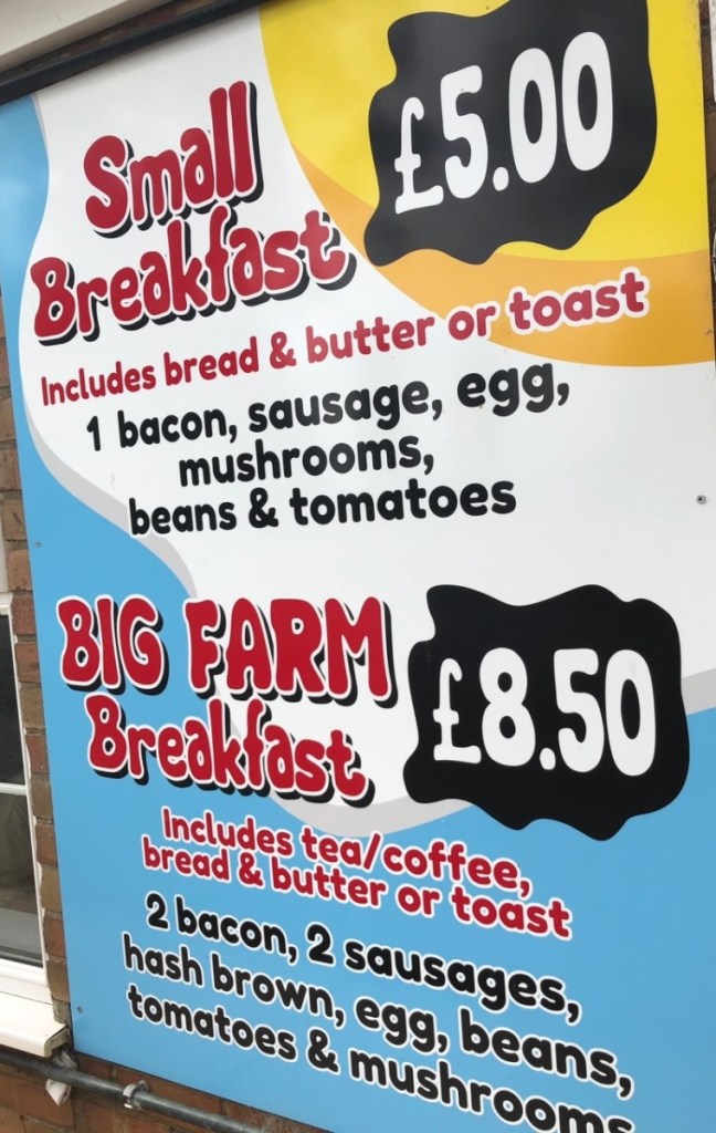 Farm Shop Cafe at Holbeach: Greasy Spoon Breakfast