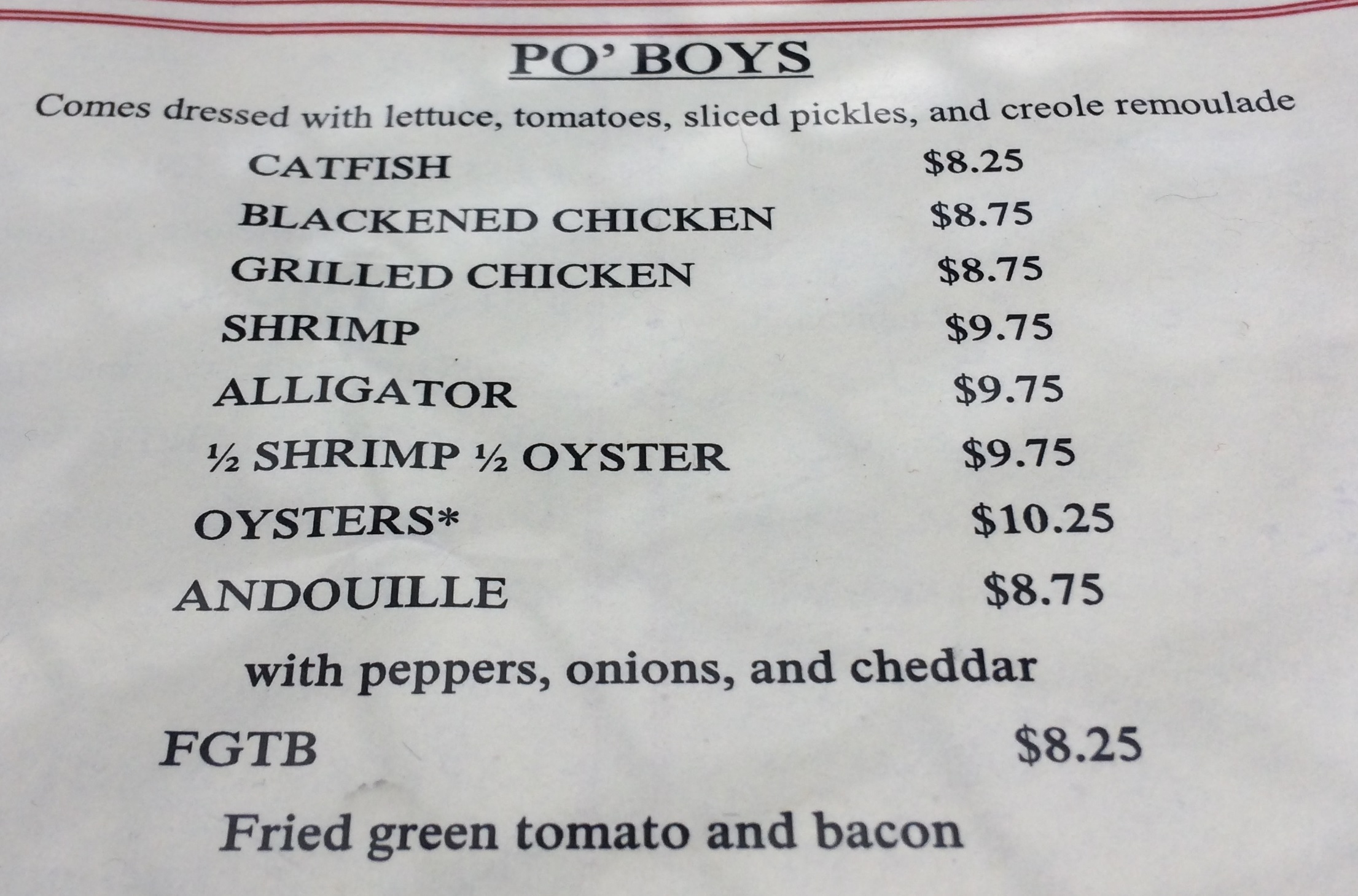 The Big Easy – Nice PoBoy and Muffuletta, some classic N’awlins food in ...