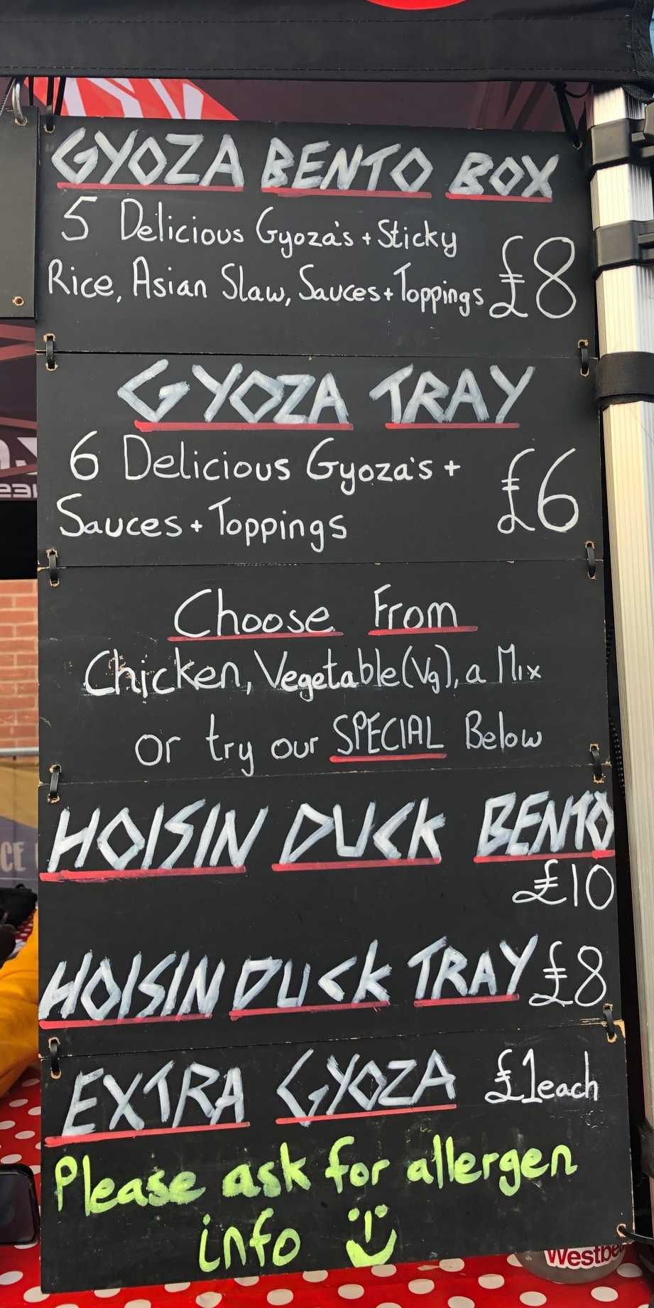 Gyoza Gyoza Streetfood at Bustler Market