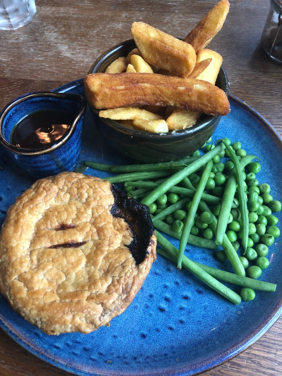 Eating the Chef’s Pie at The Old Custom House in Padstow