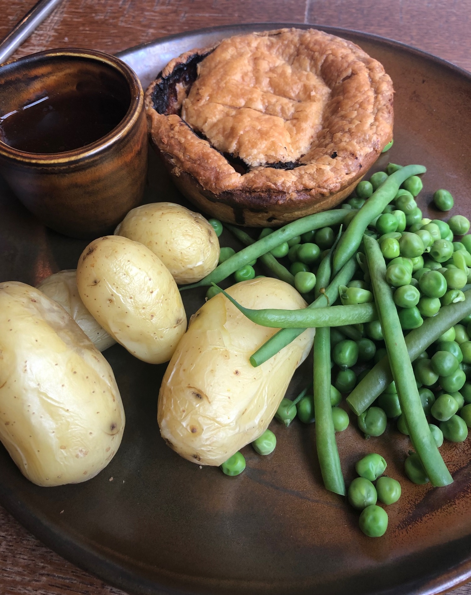 Eating the Chef’s Pie at The Old Custom House in Padstow