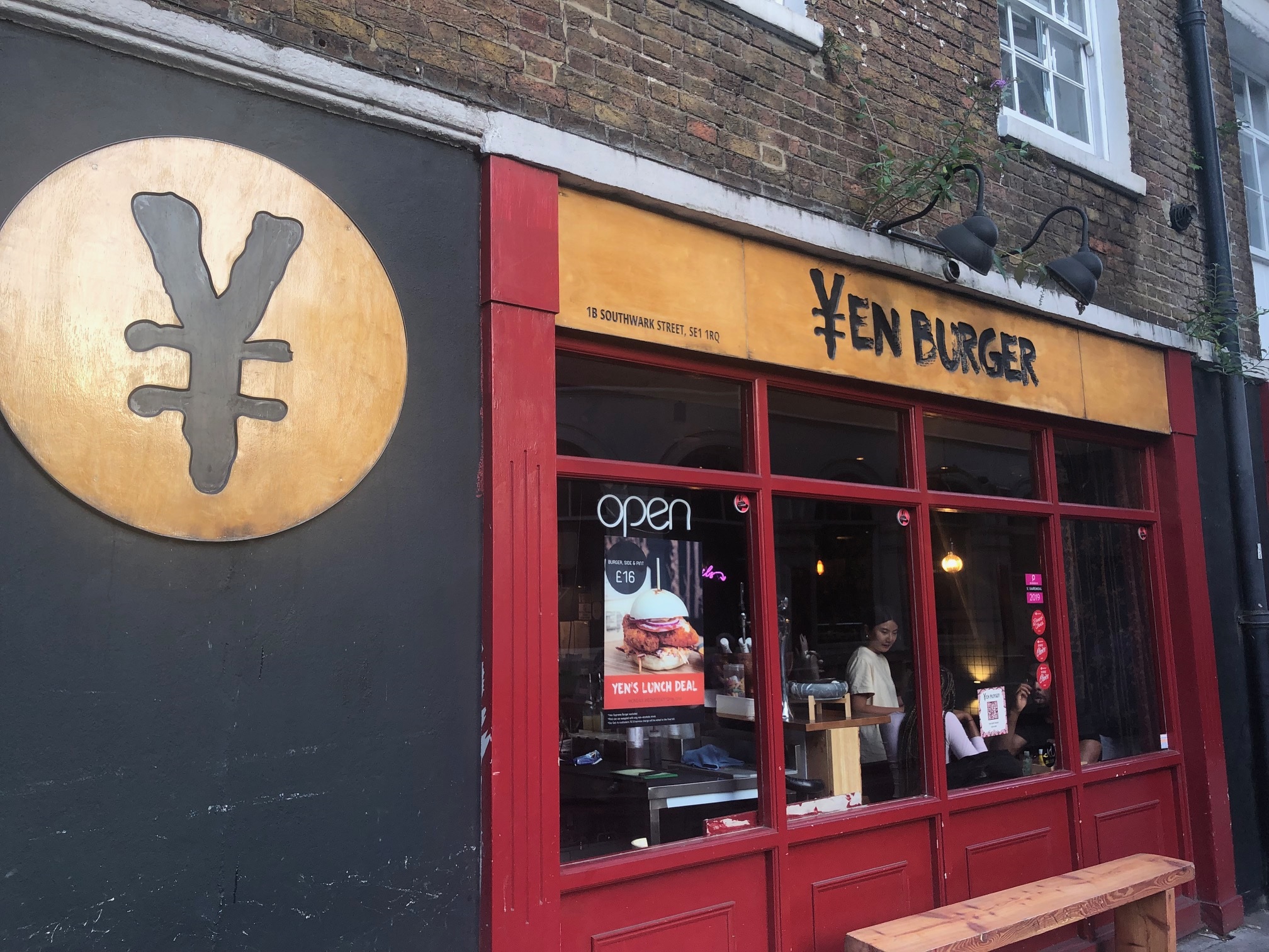 Yen Burger near Borough Market in London: Japanese Styled Burgers