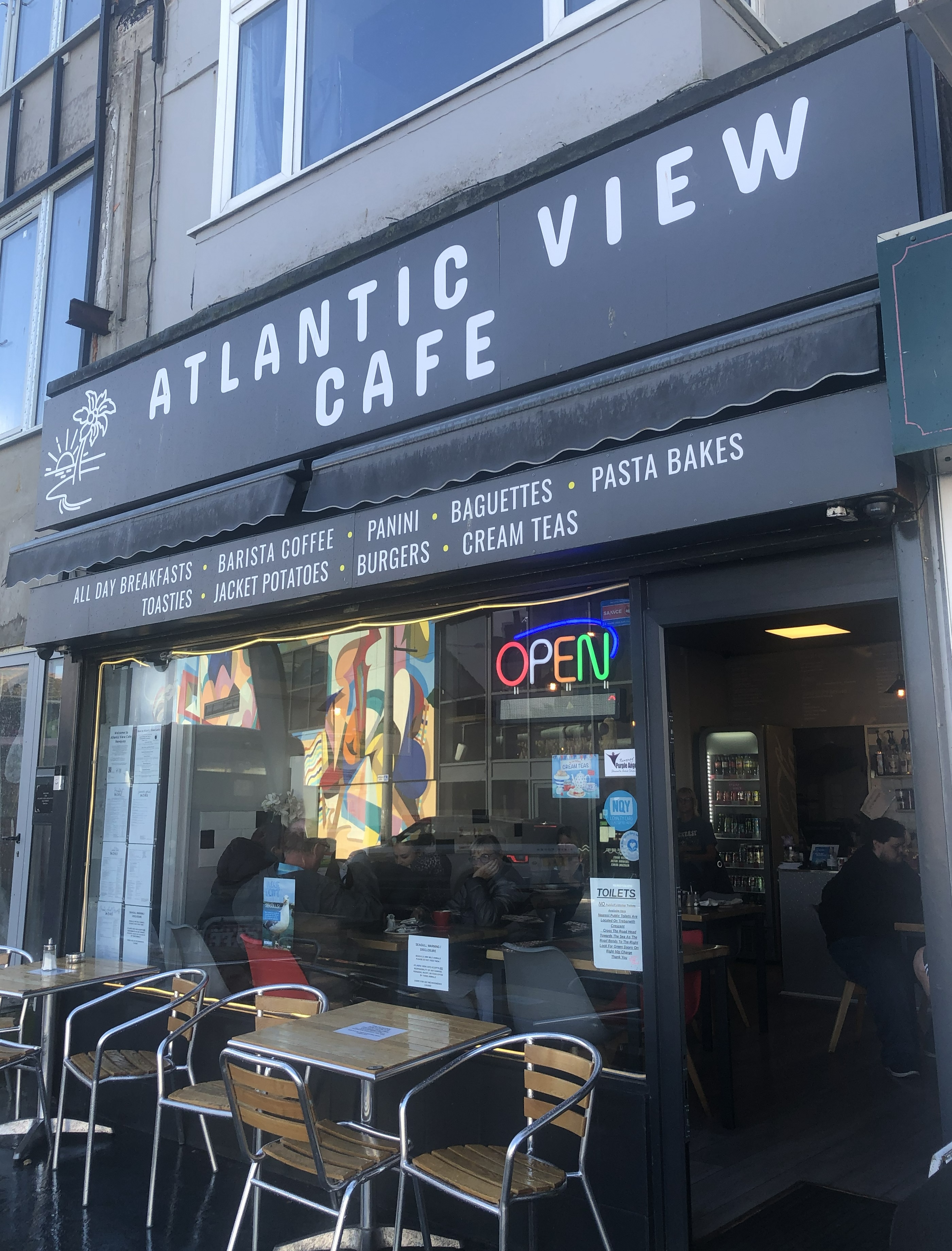 Atlantic Cafe in Newquay – Breakfast Time